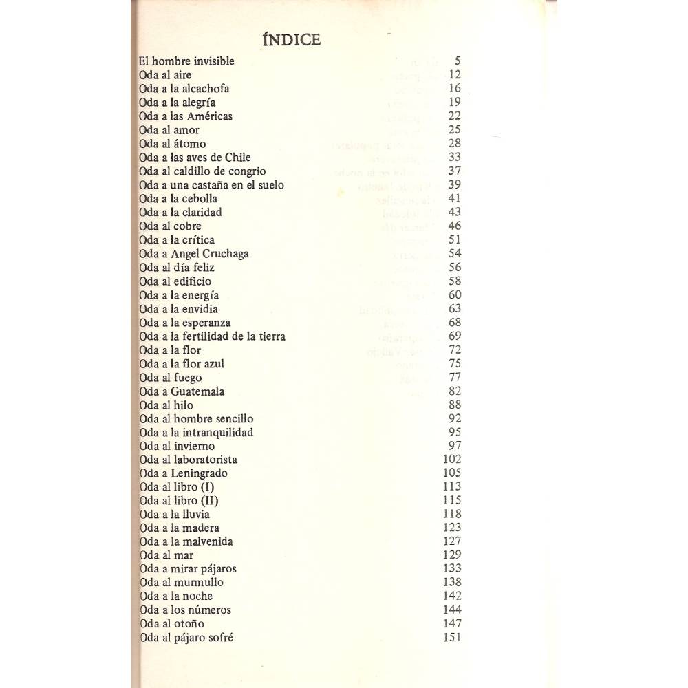 Odas elementales Pablo Neruda