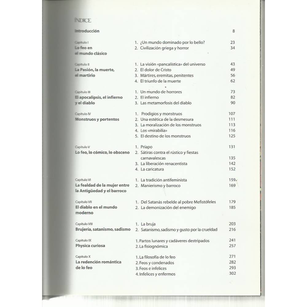 Historia de la fealdad