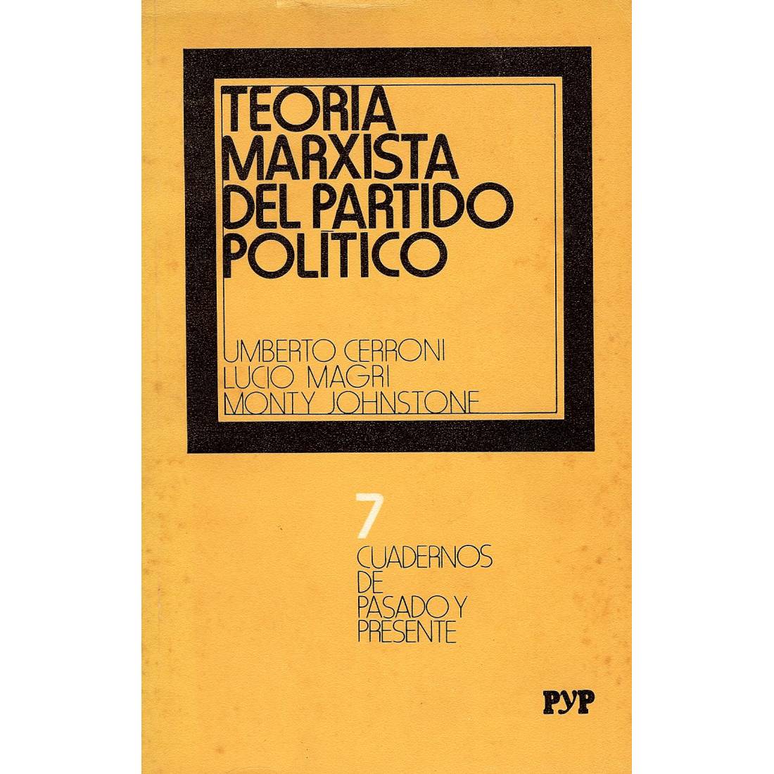 Teoria Marxista del Partido Politico. Vol. 1 Y 3